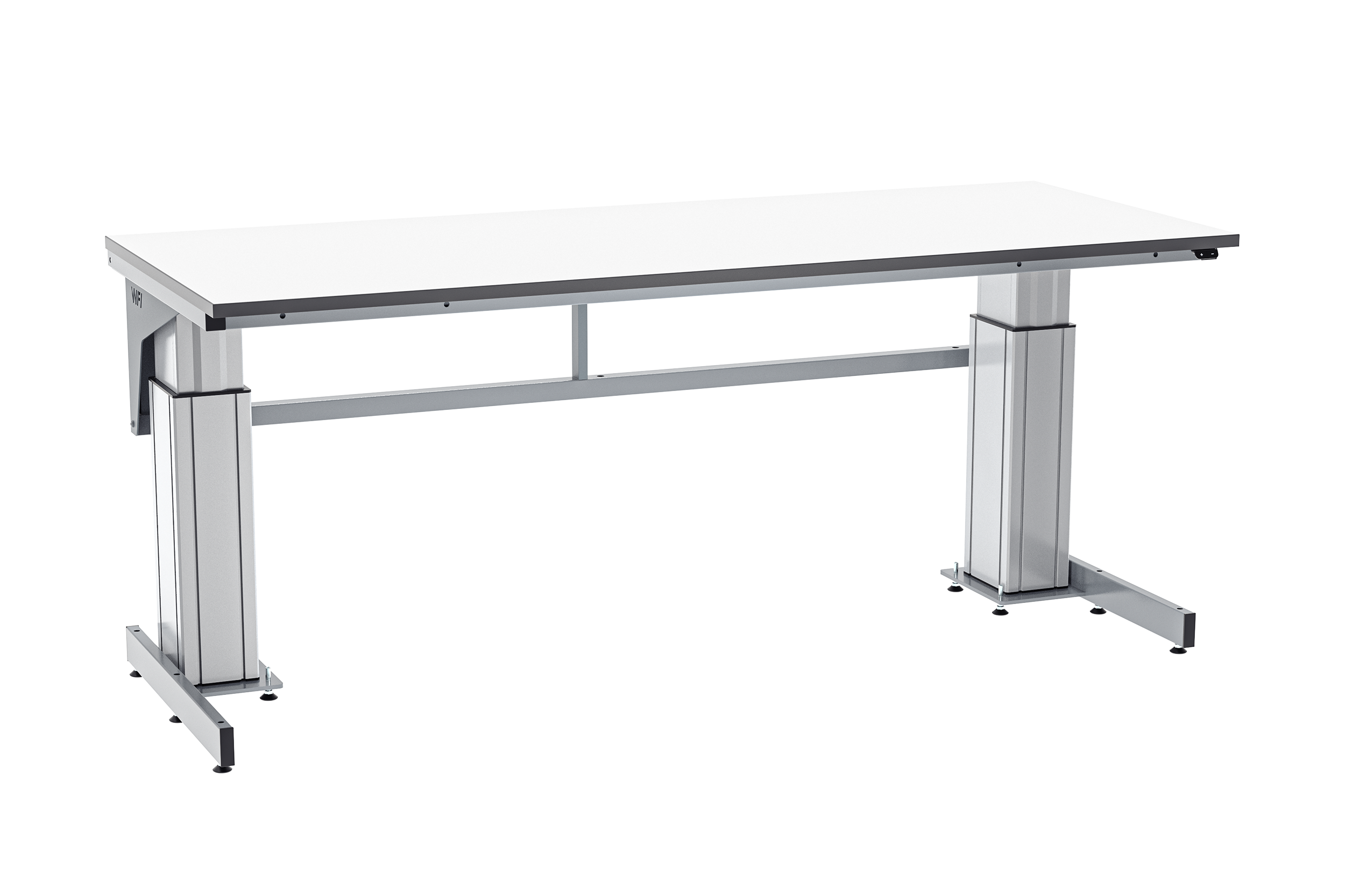 Arbetsbord W600 2000x800 mm Grå laminat - WFI AB