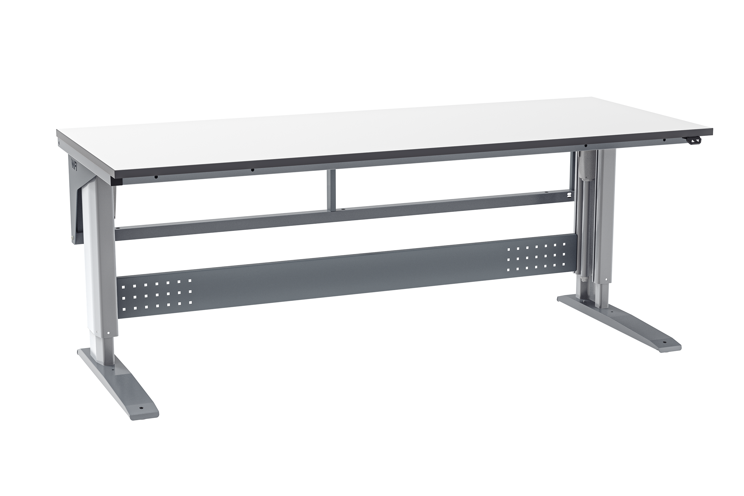 Workbench W400 2000x800 mm Grey Laminate - WFI AB